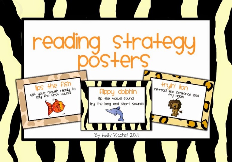 Reading Strategy Posters - Teach with Holly Rachel