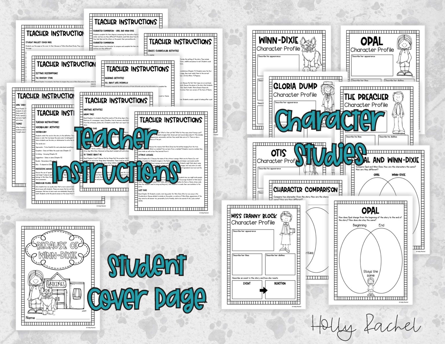 Because of Winn-Dixie Activities - Teach with Holly Rachel