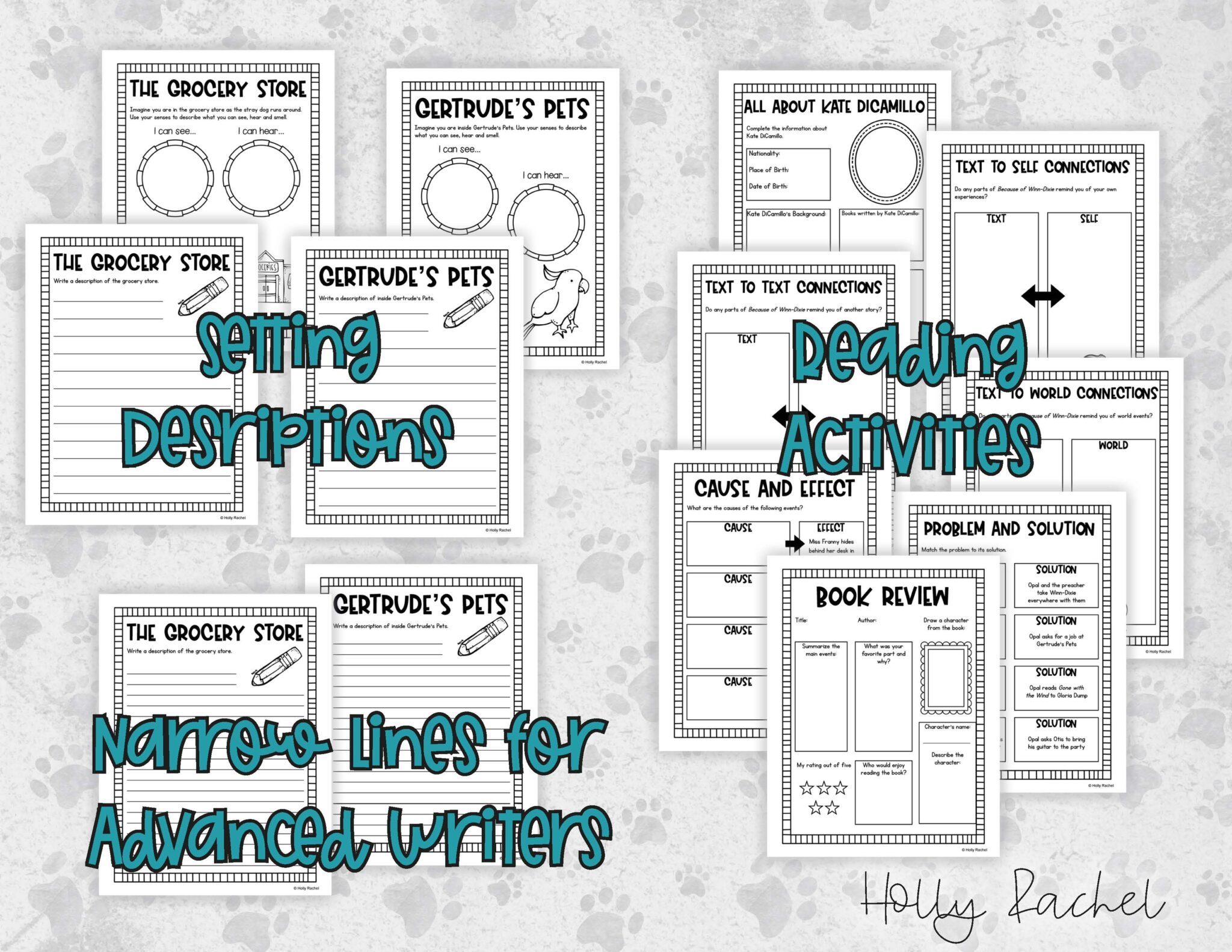 Because of Winn-Dixie Activities - Teach with Holly Rachel