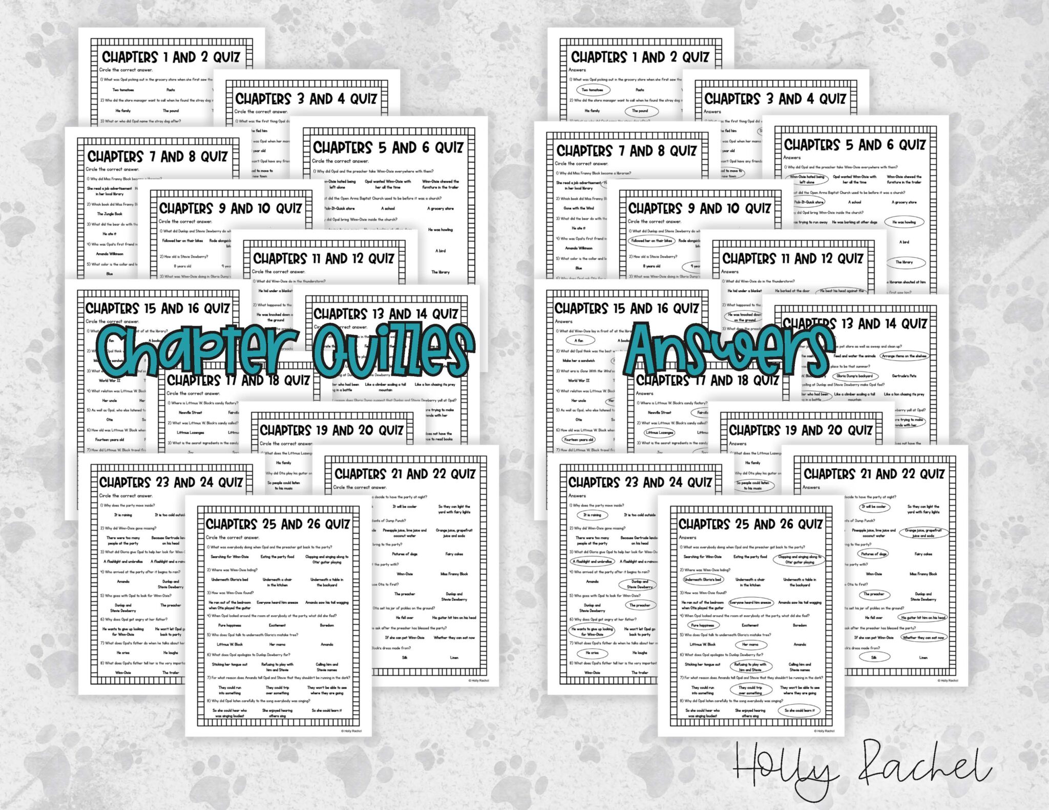 Because of Winn-Dixie Activities - Teach with Holly Rachel