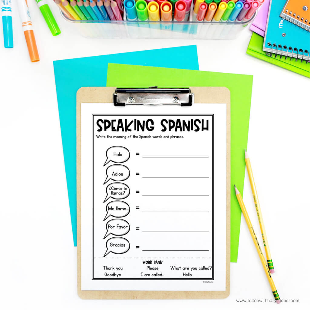 Ideas for Teaching Spanish in the Elementary Classroom - Teach with ...